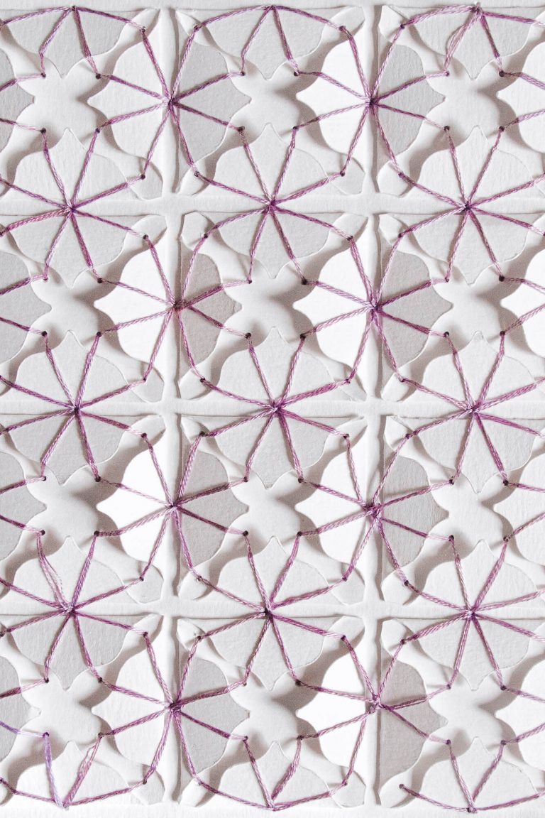 Embroidery With Cricut - DIY Embroidered Card - Gilded Stork