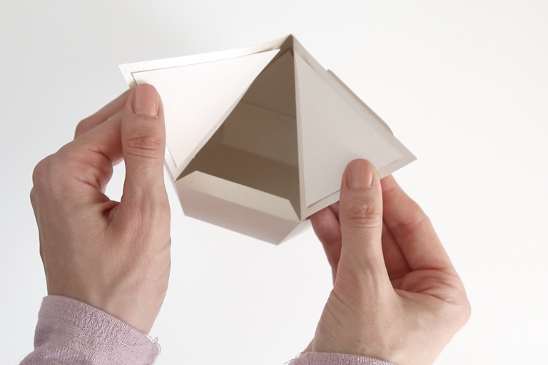 Diamond Box Template - Free Cricut Gift Box SVG - Gilded Stork