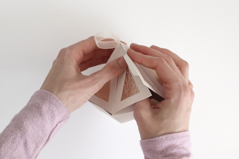 Diamond Box Template - Free Cricut Gift Box SVG - Gilded Stork