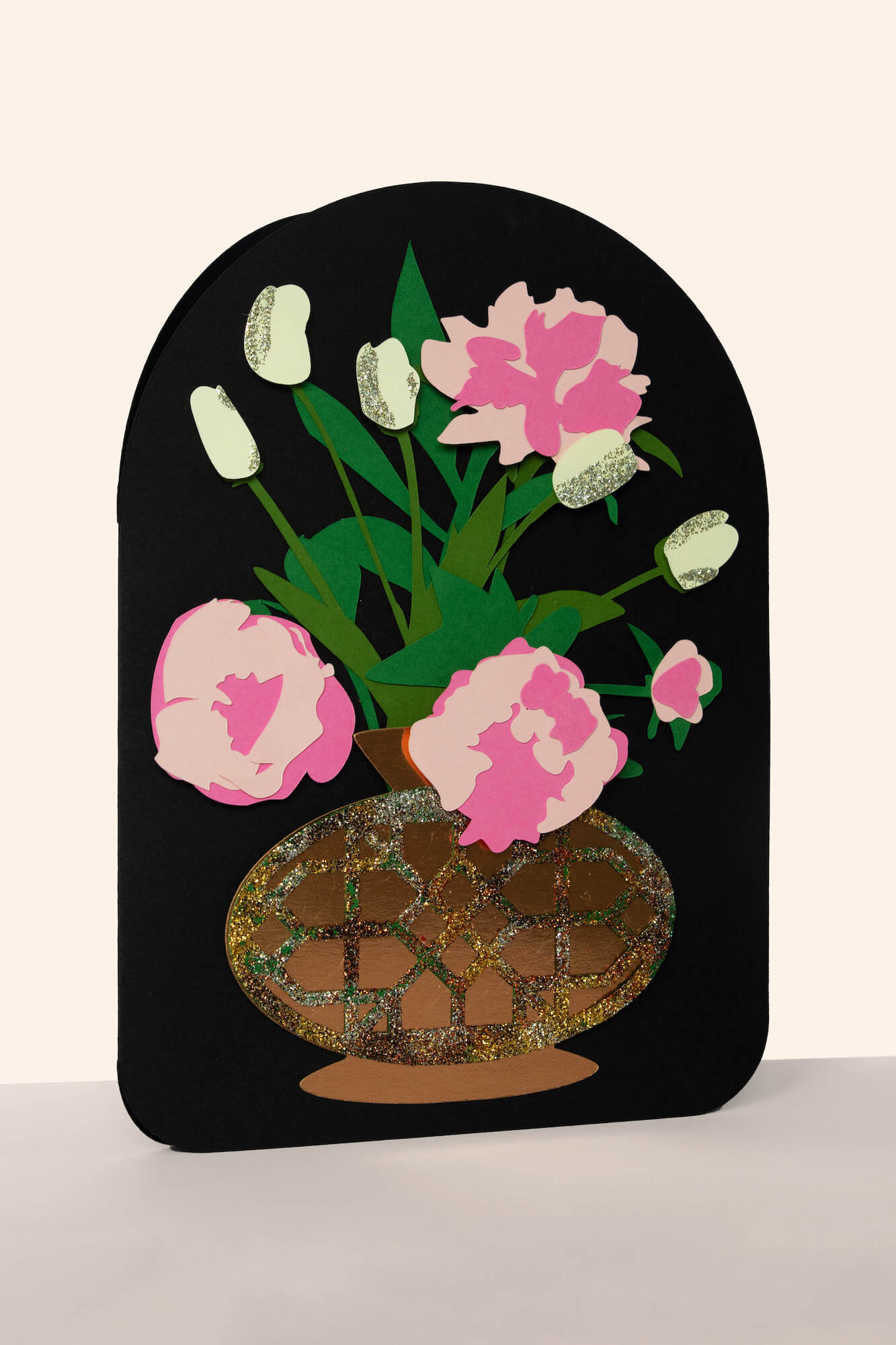 Tulips and Peonies Card SVG Design - Gilded Stork