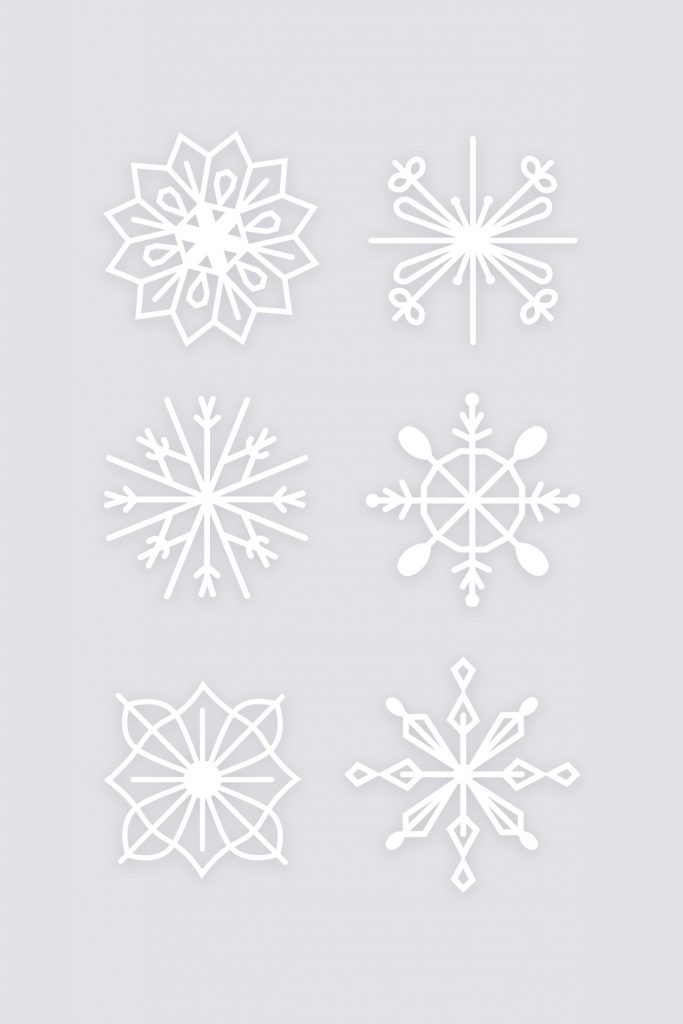 Free Modern Snowflake SVG Designs - Gilded Stork
