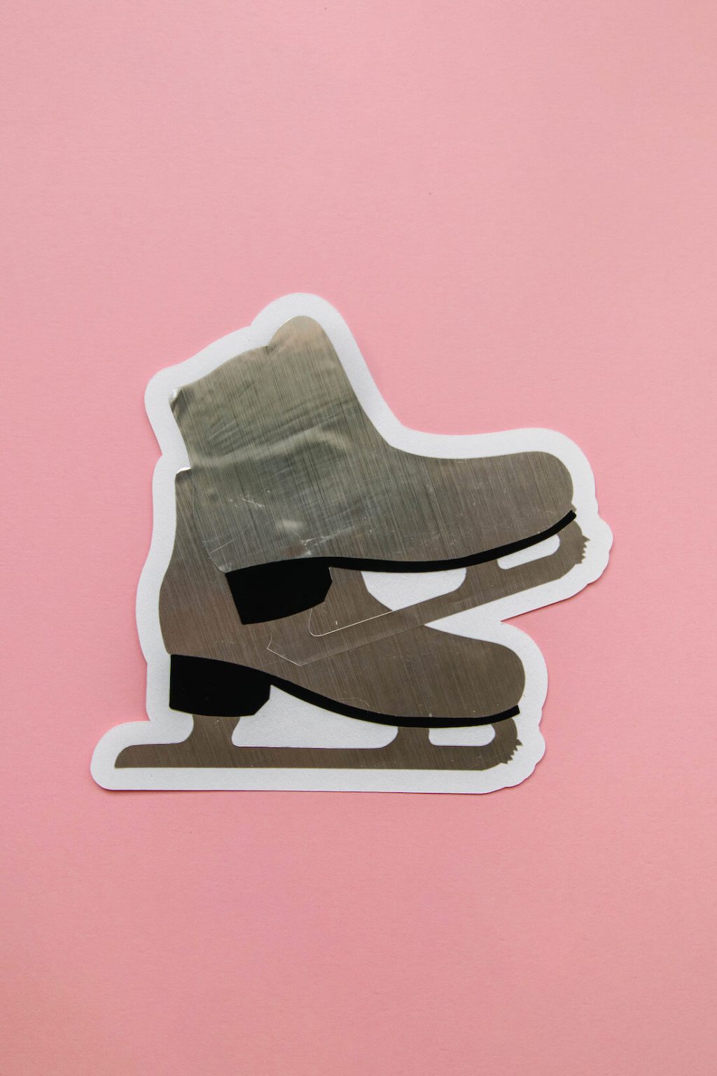 Ice Skates Gift Tag SVG - Gilded Stork