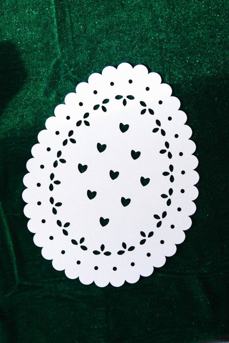 Free Easter Egg SVG Doily Designs - Gilded Stork
