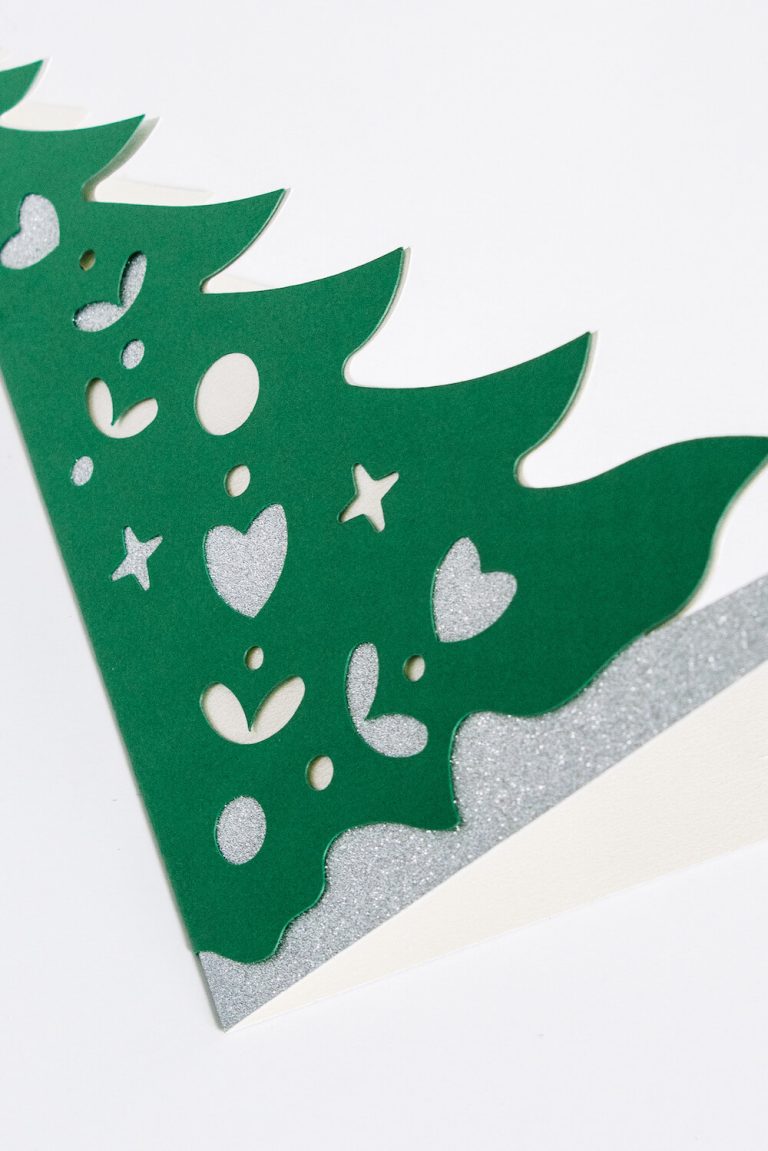 Oh Christmas Tree Cricut Card - CACS Holiday Edition - Gilded Stork